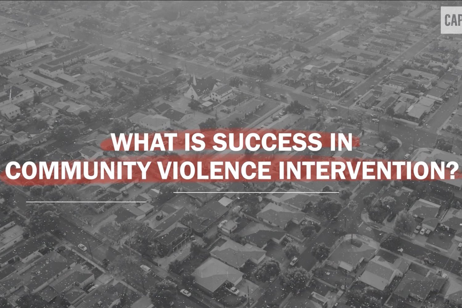 Community Violence Intervention: James Timpson and Roca’s Use of CBT ...