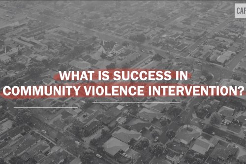 Community Violence Intervention: Sustainable Funding for Generational ...